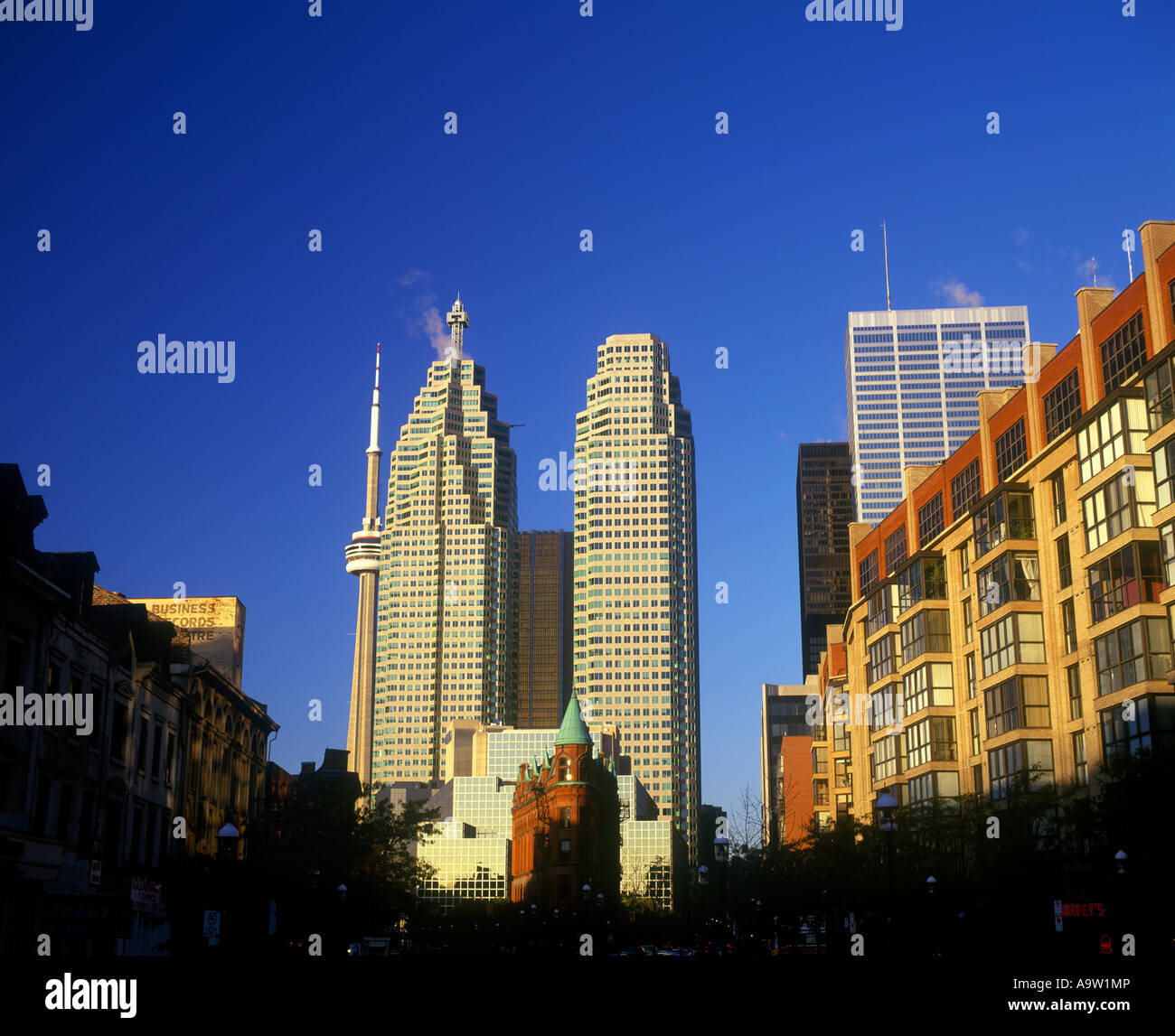 Gooderham building and brookfield place towers hi-res stock photography ...