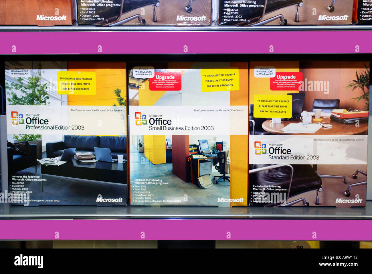 Computer Firewall Software on the shelf in a retail store Stock Photo ...