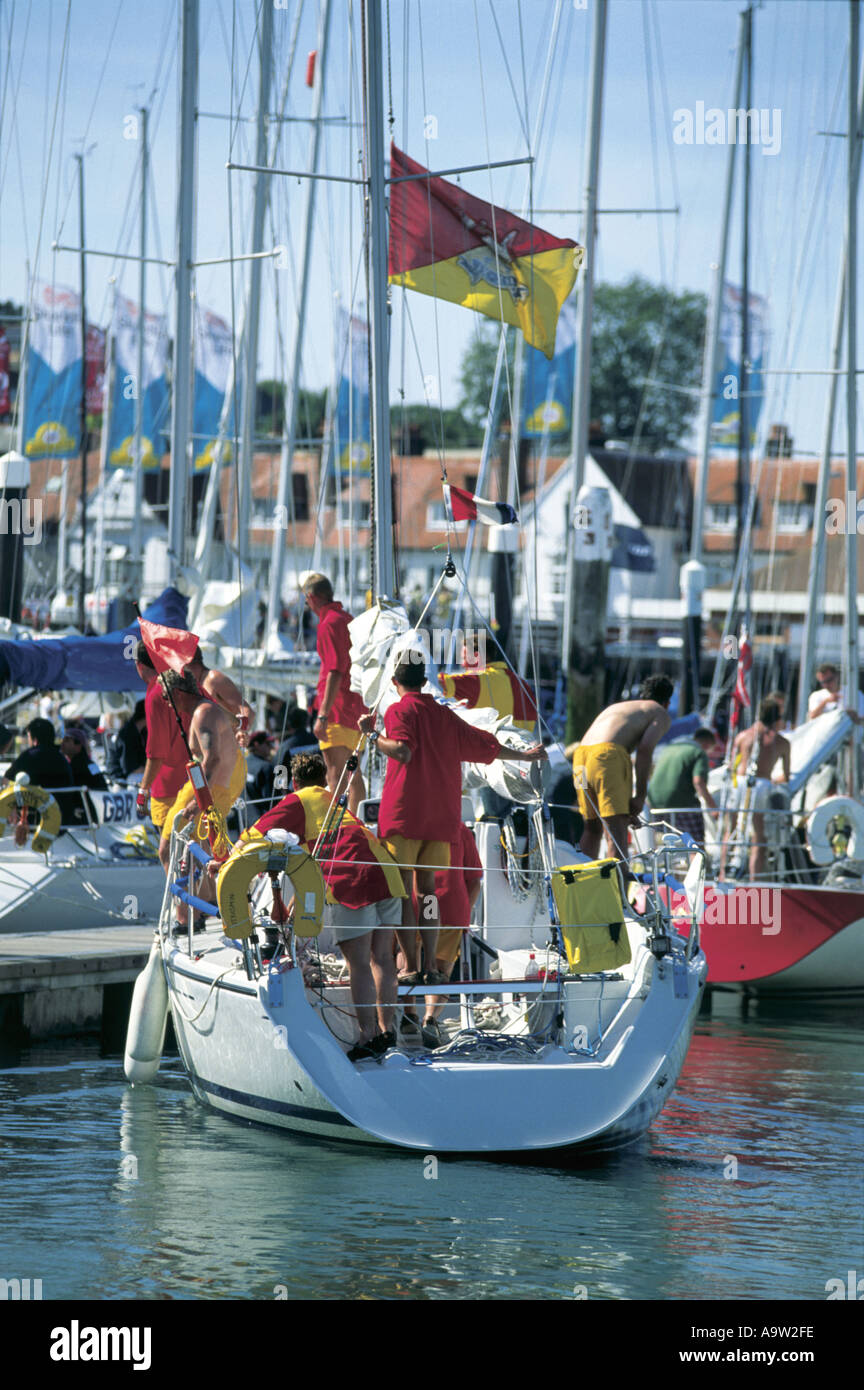 During cowes sailing regatta hi-res stock photography and images - Alamy