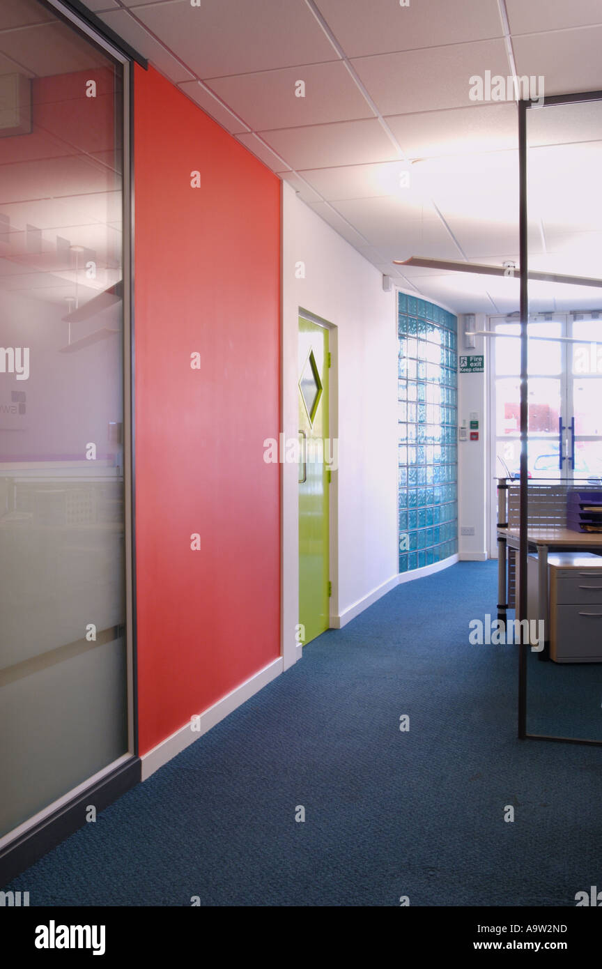 Office partition and corridor Stock Photo - Alamy