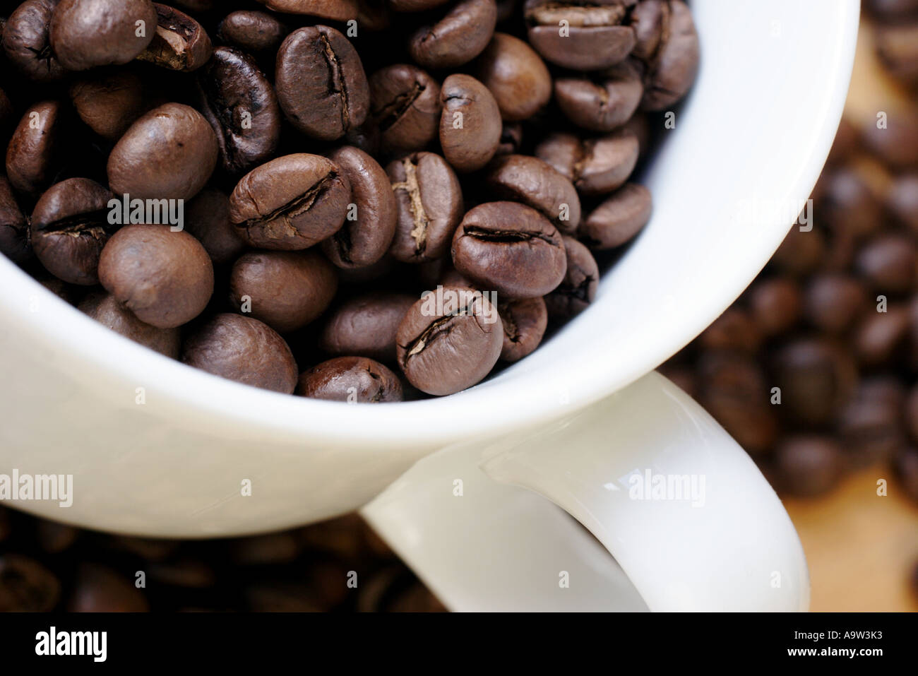 coffee cup of beans Stock Photo - Alamy