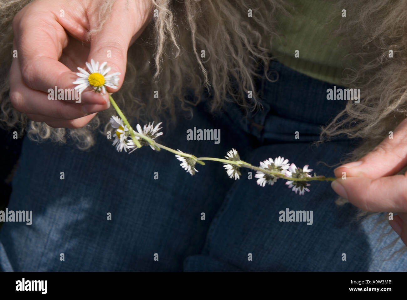 Spring girl landscape jewellery hi-res stock photography and images - Alamy
