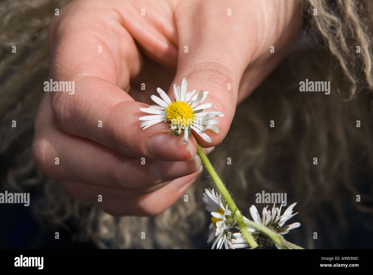 Spring girl landscape jewellery hi-res stock photography and images - Alamy