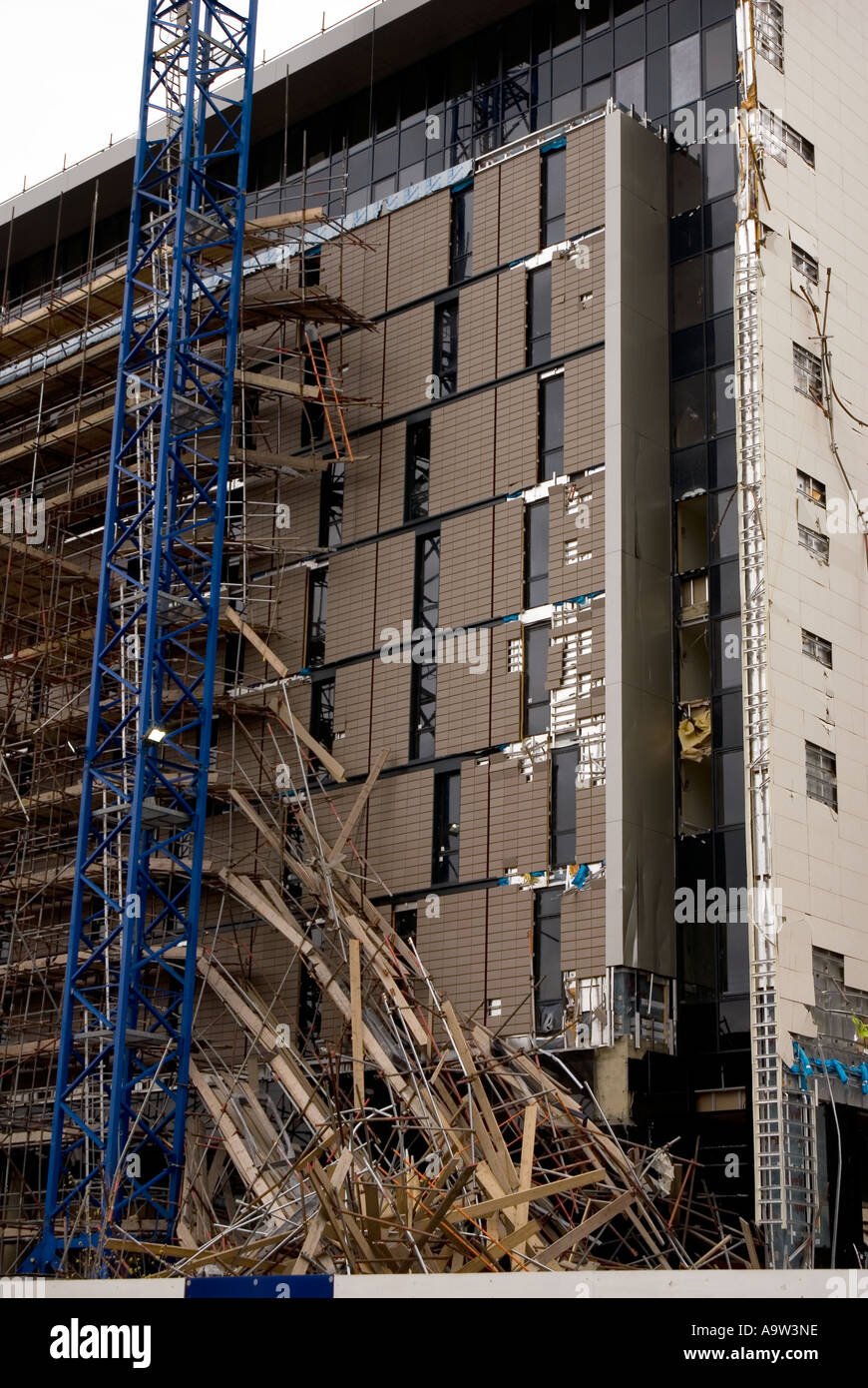 Milton Keynes scaffolding collapse Stock Photo: 7109533 - Alamy