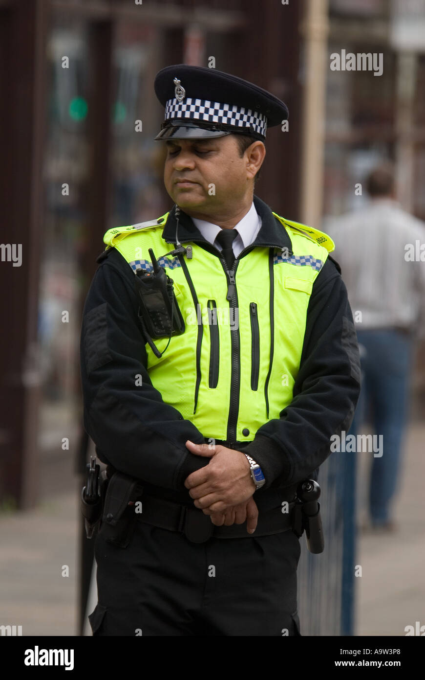 Asian police Officer at Work Stock Photo - Alamy