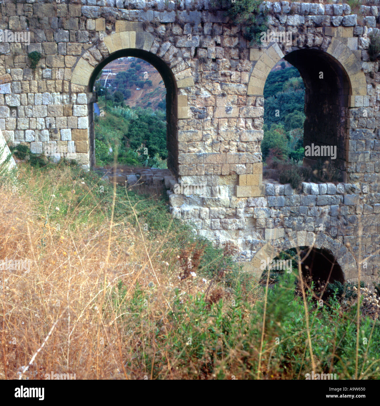 roman aqueduct beirut river lebanon Stock Photo - Alamy