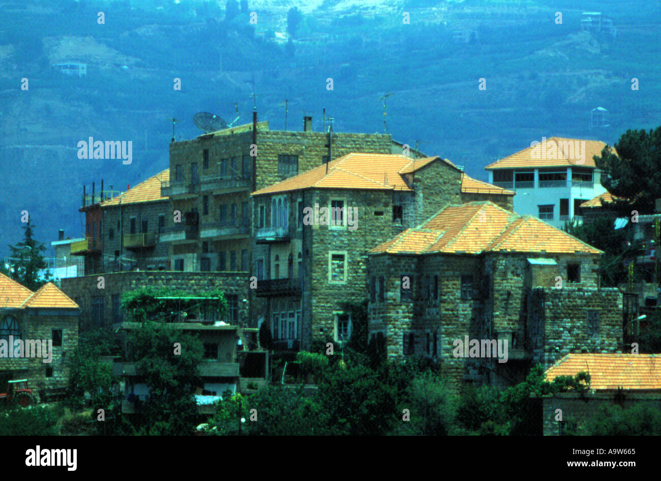 a traditional lebanese village Stock Photo - Alamy