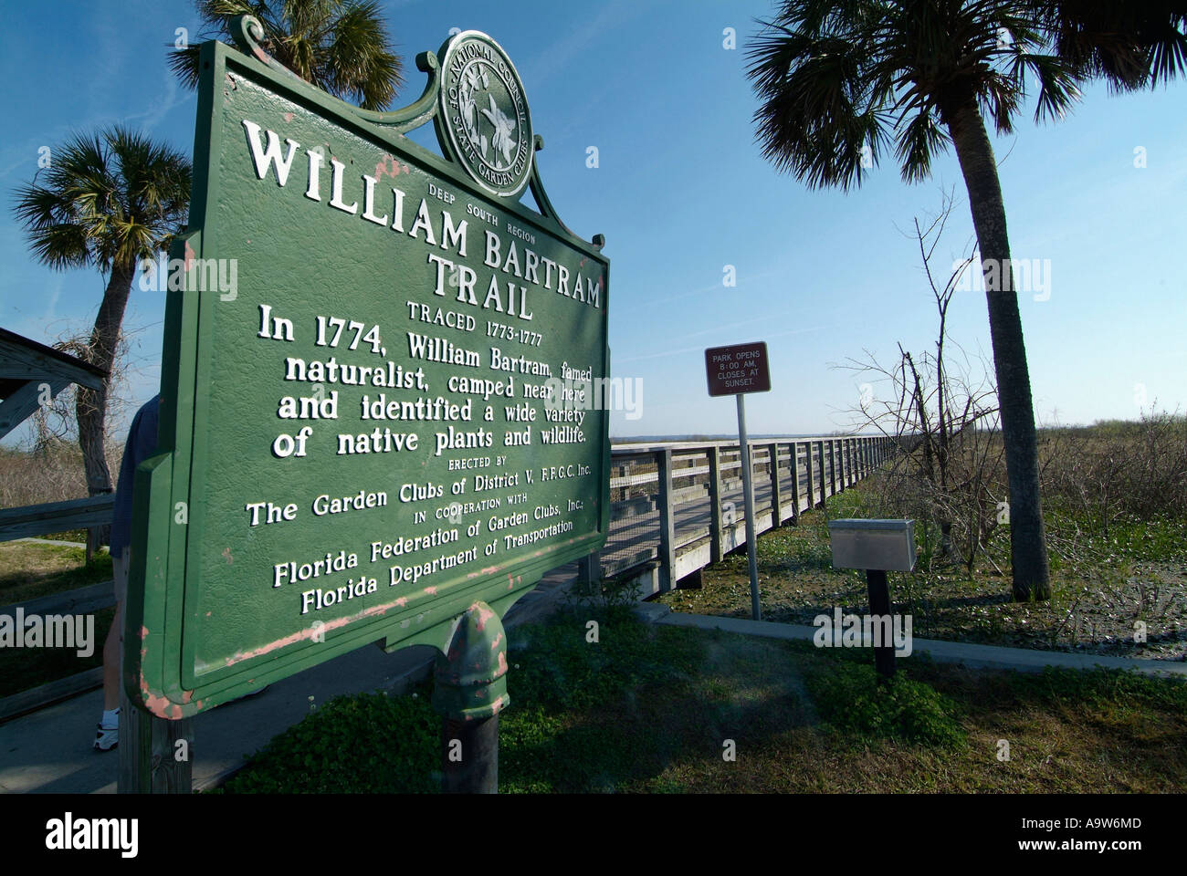 William Bartram Nature Trail Florida FL Stock Photo - Alamy