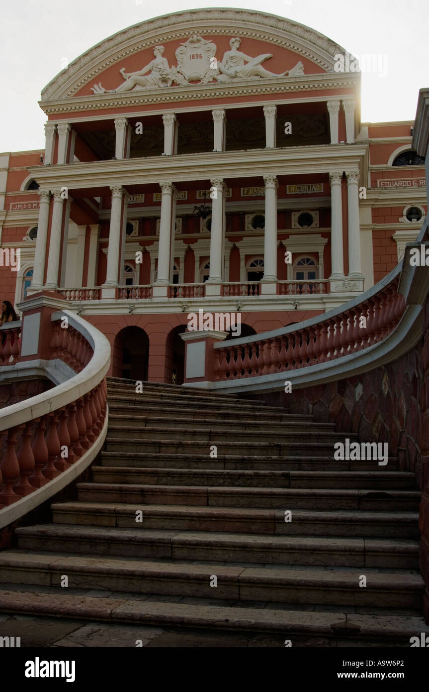 Teatro Amazonas Neo classical Opera House of Manaus Brazil Stock Photo ...