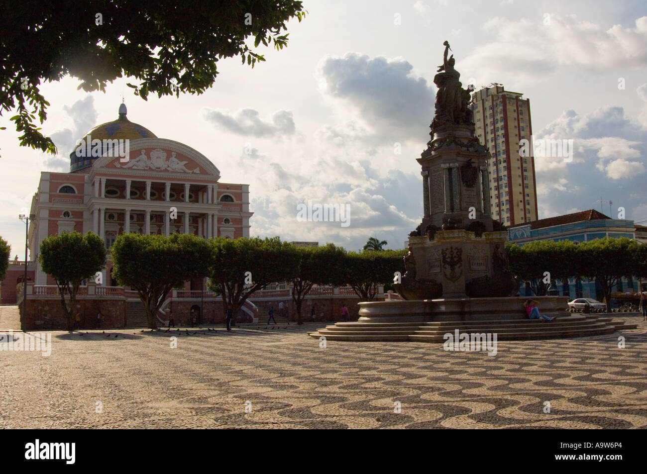 Teatro Amazonas Neo classical Opera House of Manaus Brazil Stock Photo ...