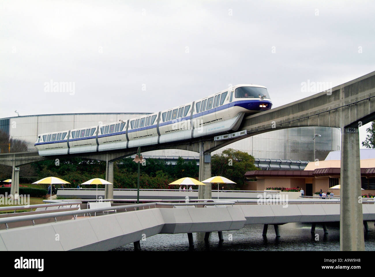 Monorail transportation service at The Epcot Center at Walt Disney ...