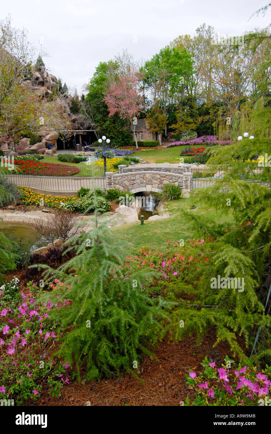 Landscaping at the Epcot Center at Walt Disney World Theme Park Orlando ...