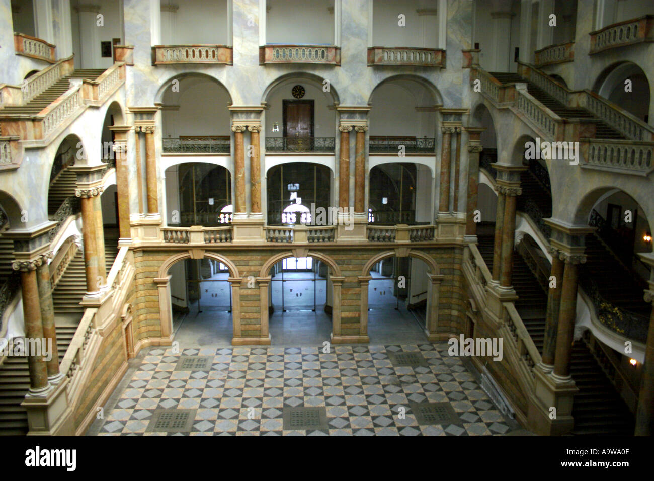 Palace of Justice interior main hall Munich Bavaria Germany Stock Photo ...