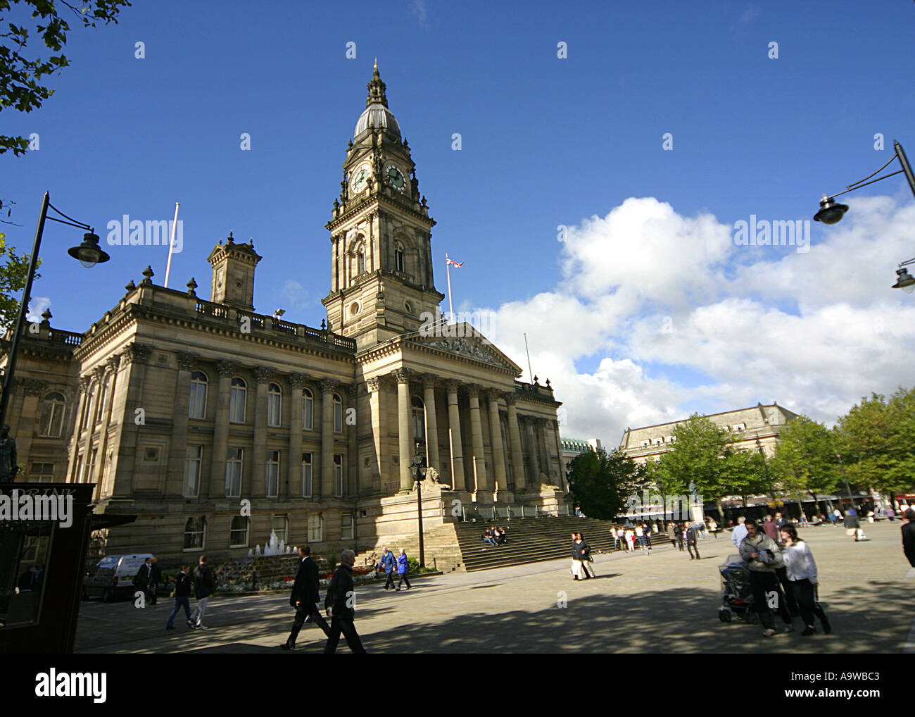 Bolton Town Hall and Square Greater Manchester UK Stock Photo - Alamy