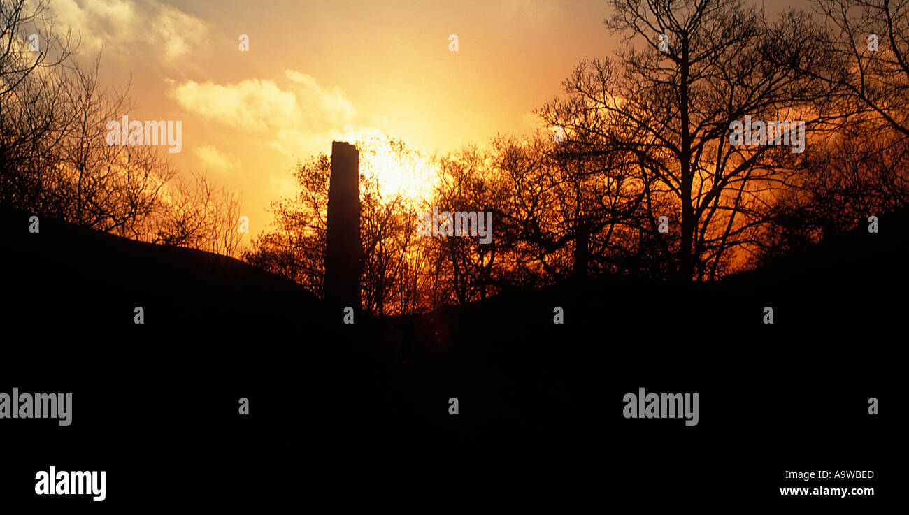 Derelict mill in the picturesque surroundings of Cheesden Valley ...