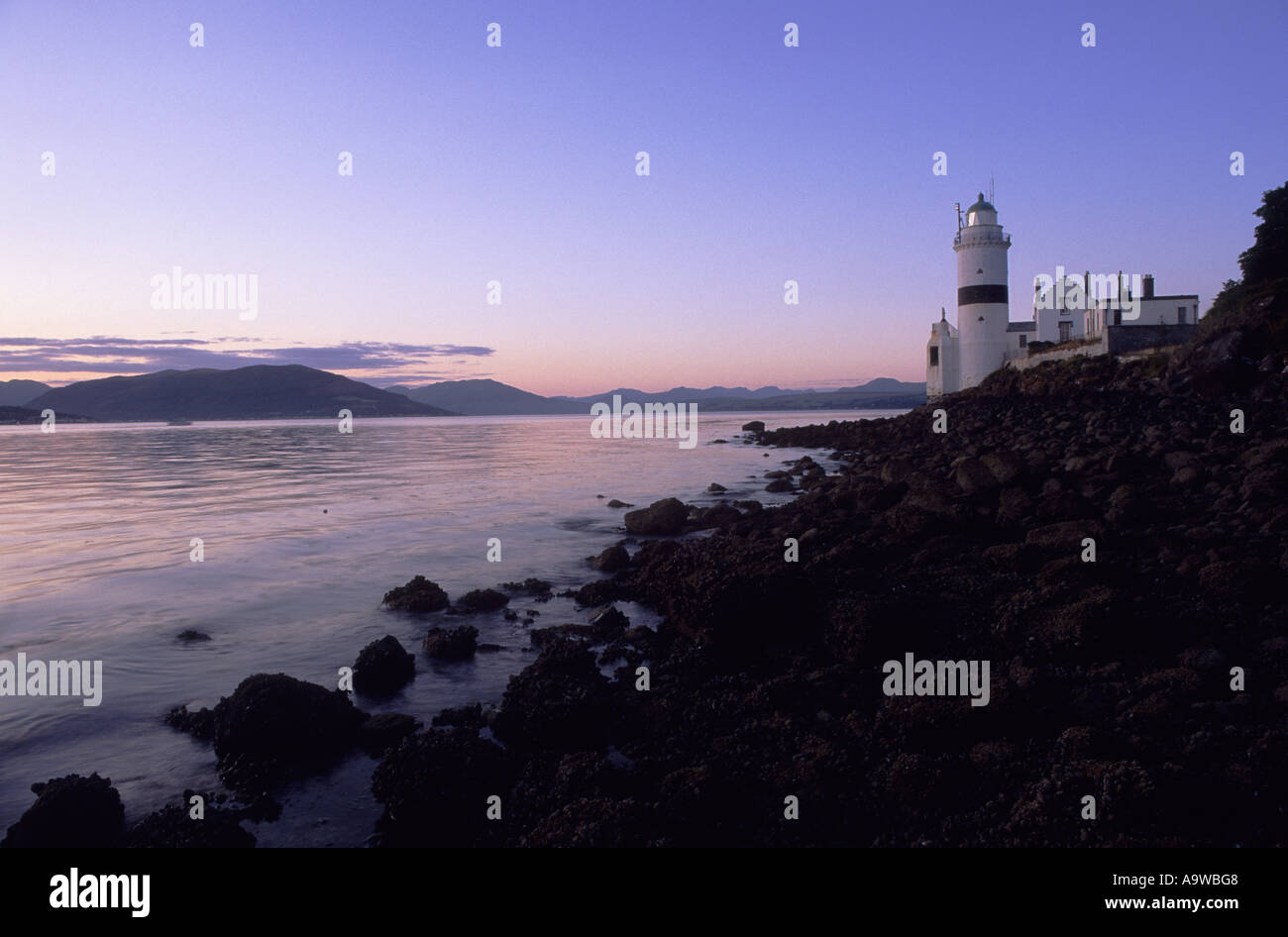 The Cloch Lighthouse and the river Clyde Stock Photo - Alamy