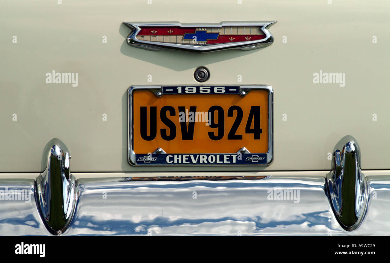 rear of classic Chevrolet car Stock Photo - Alamy
