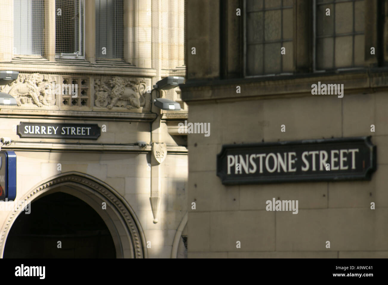 Grand Architecture on Pinstone Street and Surrey Street Sheffield ...