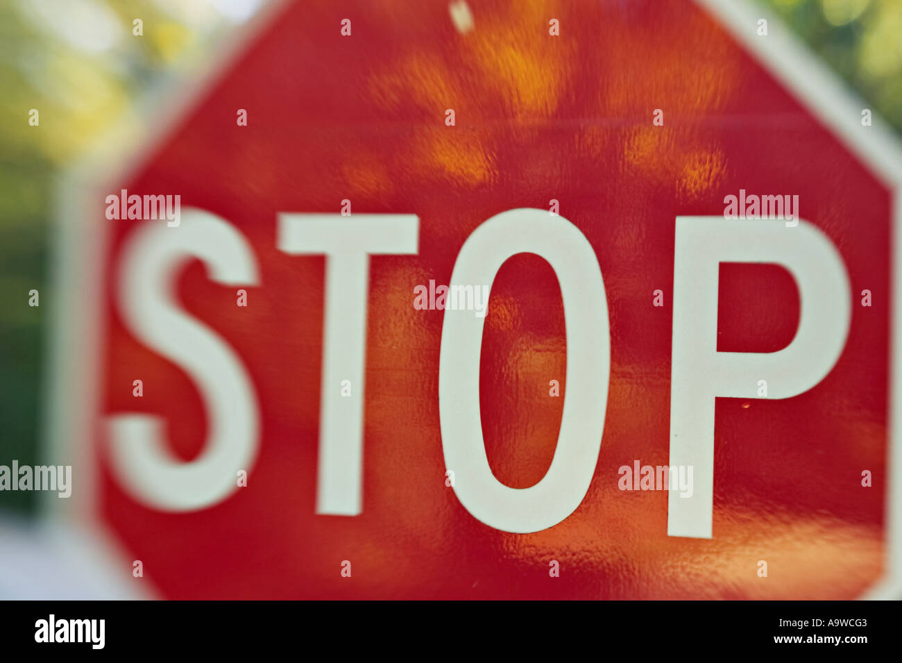 PRESERVES Libertyville Illinois Stop sign close view at Old School ...