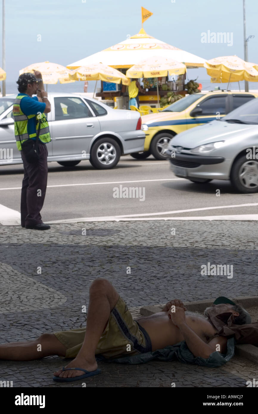 Homeless in Rio Stock Photo - Alamy