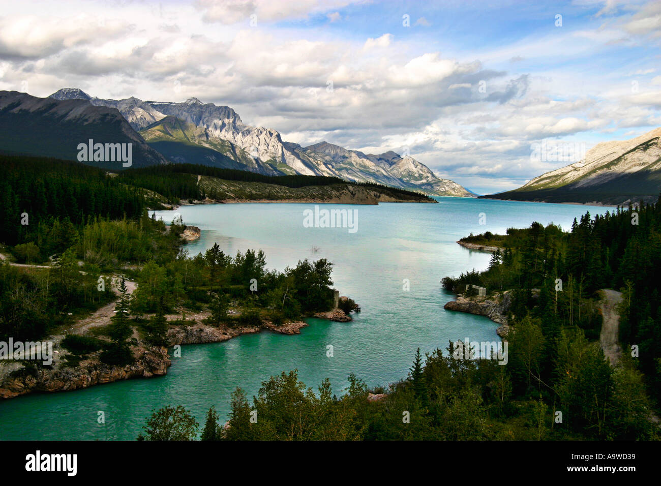 Abraham Lake Alberta Canada Stock Photo - Alamy