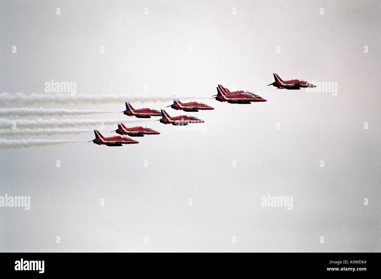 RAF Red Arrows Flight Display team 8 Stock Photo - Alamy