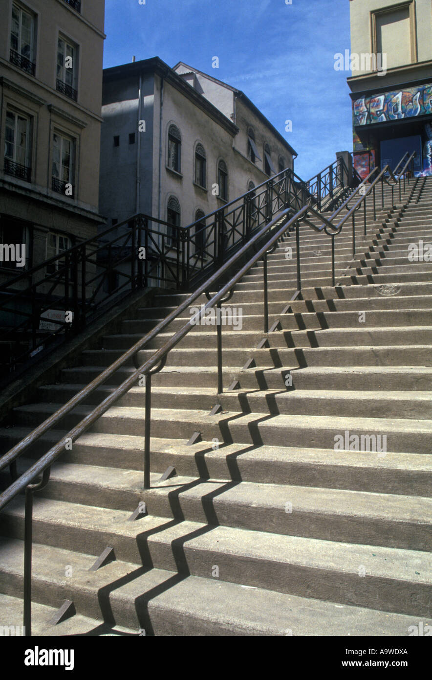 Lyon street step hi-res stock photography and images - Alamy