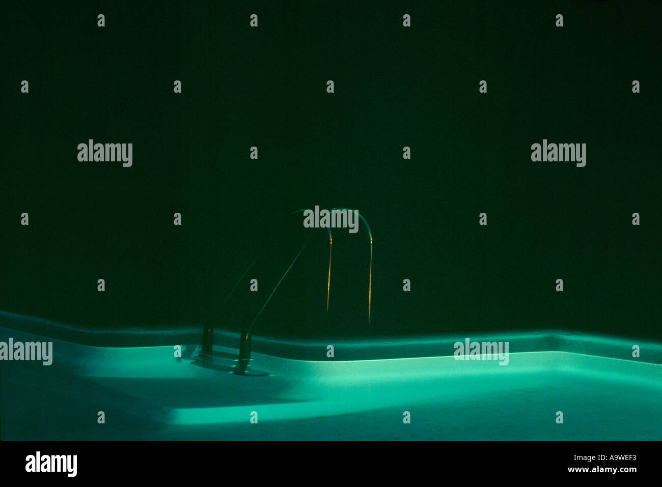Midnight Swimming Pool, Canada Stock Photo - Alamy