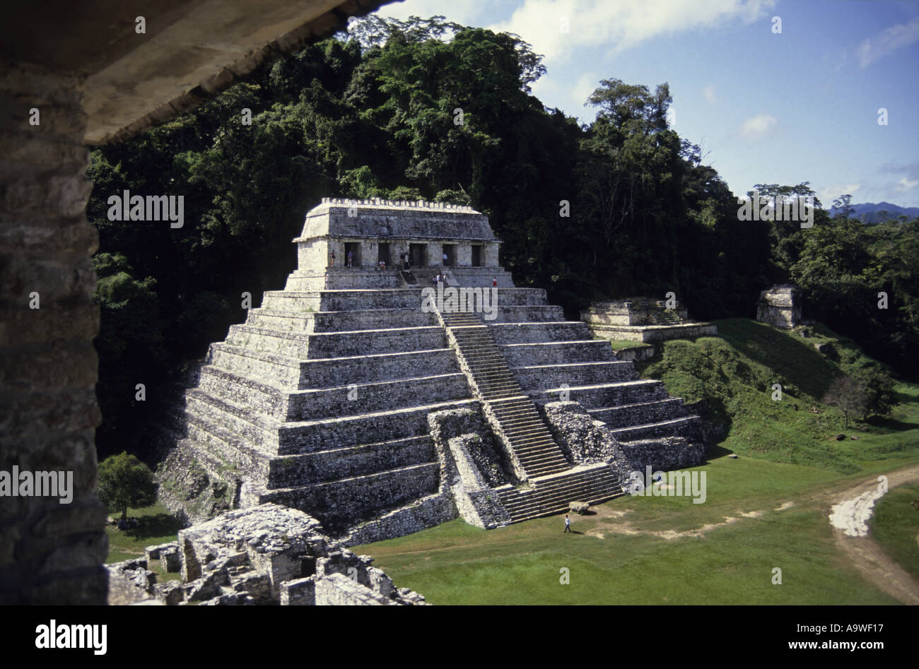 Palenque Temple Of Inscriptions, Chiapas State, Mexico - taken from the ...