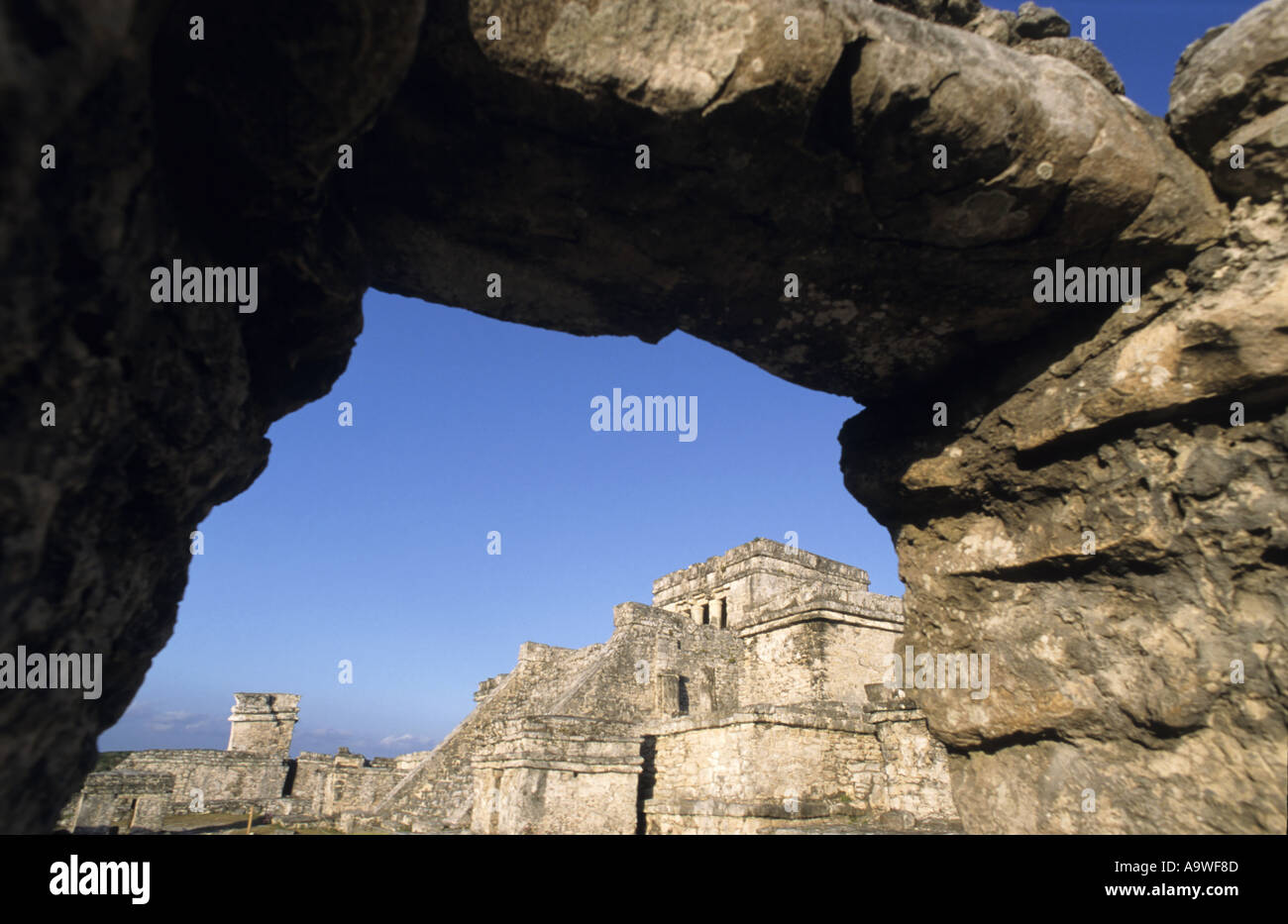 Mexico Yucatan State Tulum Arch At El Castillo Pyramid Stock Photo - Alamy