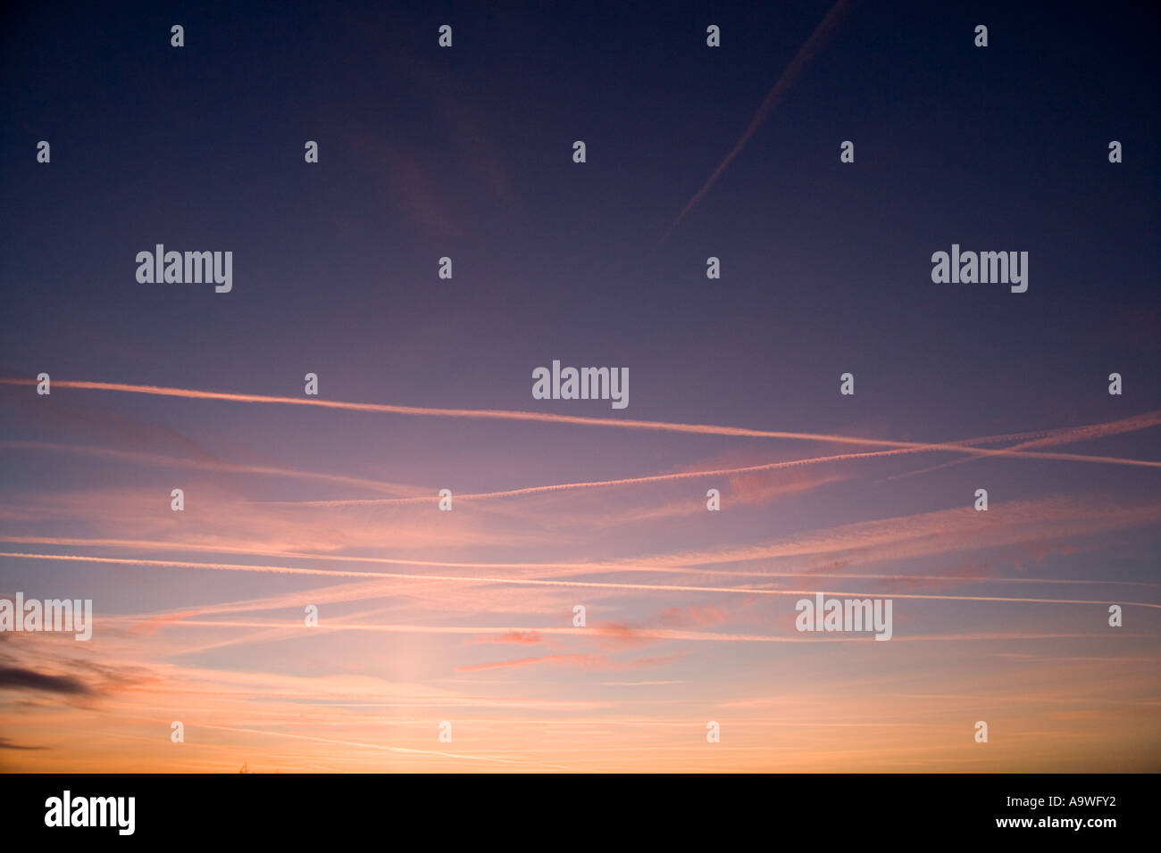 Sunset sky UK Stock Photo - Alamy