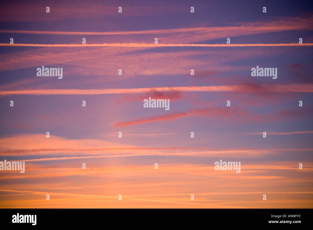 Sunset sky UK Stock Photo - Alamy