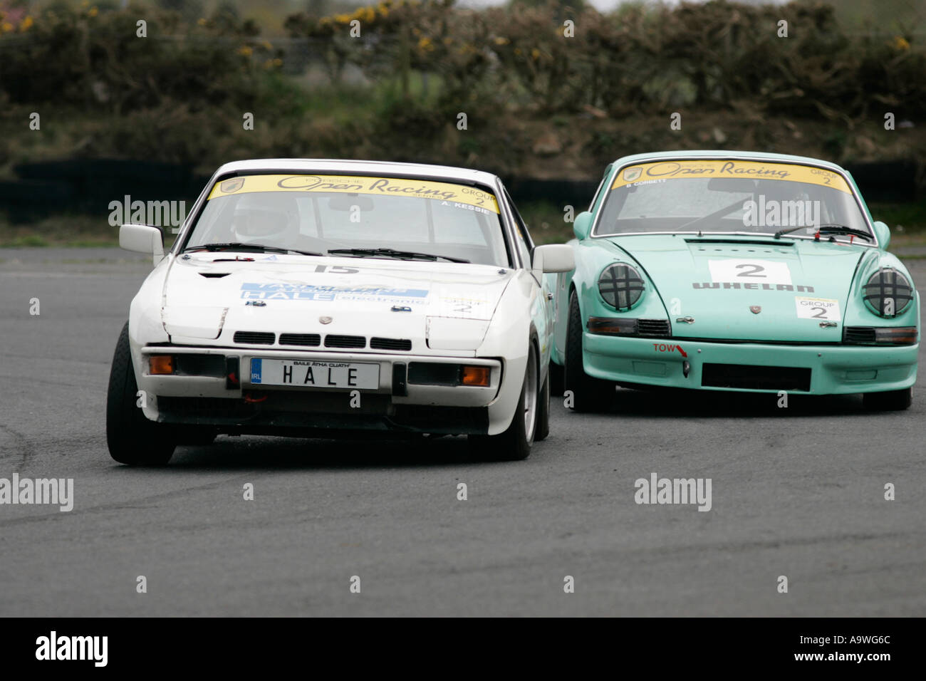 action during Irish Porsche Championship at 500 MRCI Race Meeting ...