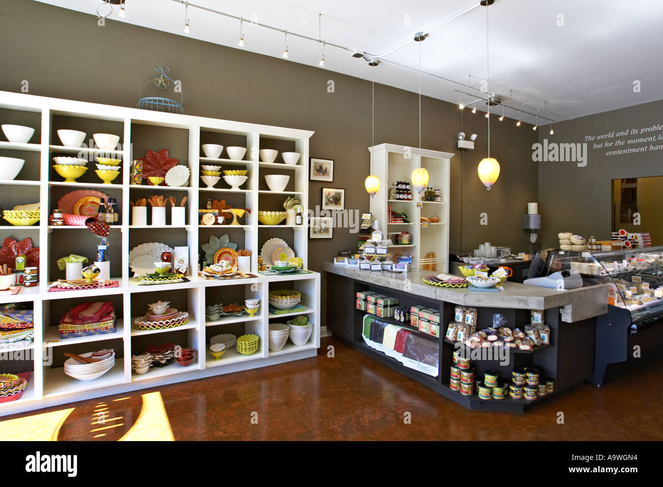 STREET SCENE Chicago Illinois Interior of housewares store in Lincoln ...