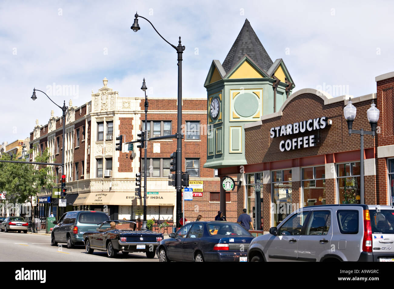 Lincoln square chicago hi-res stock photography and images - Alamy