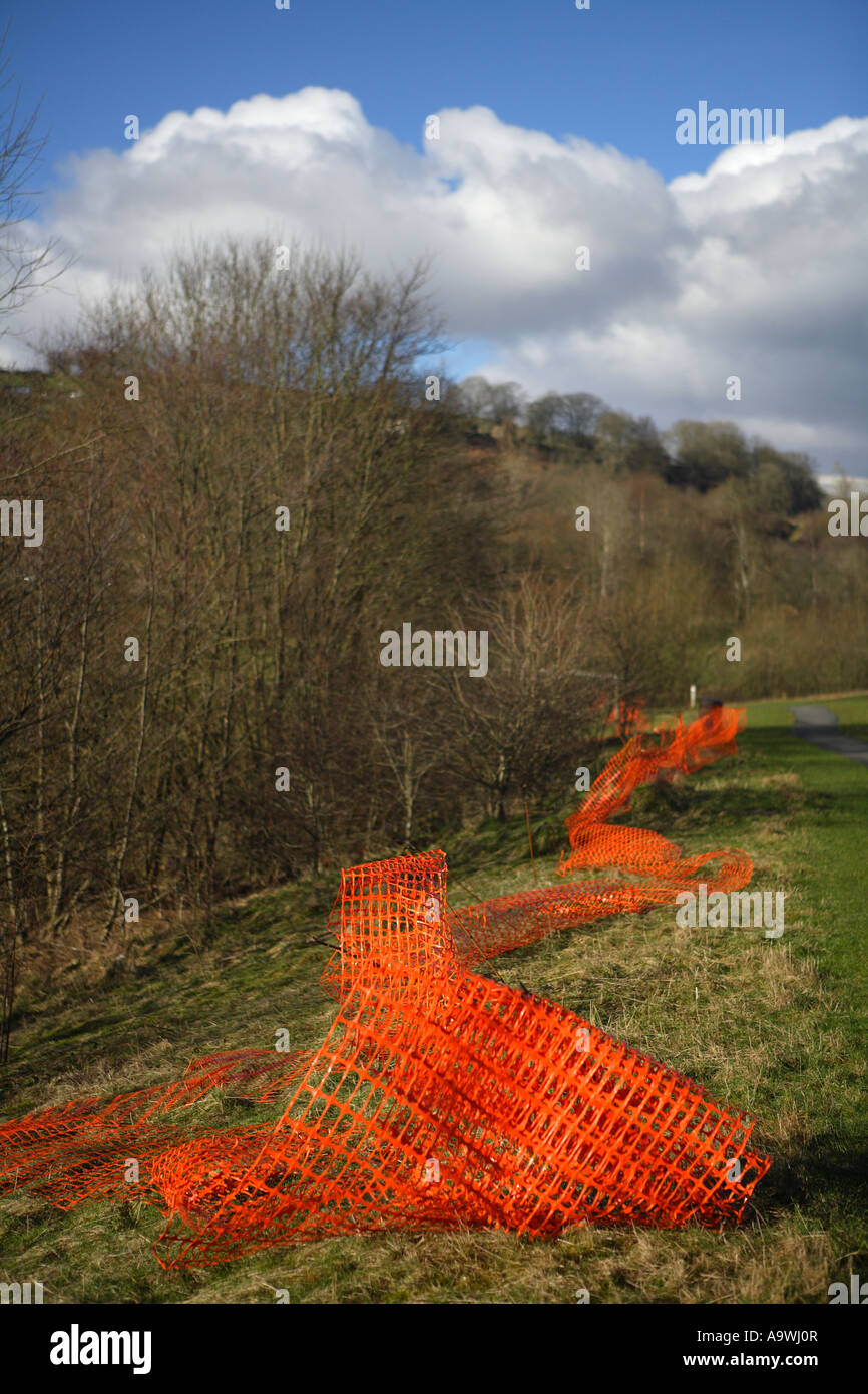 Orange safety netting hi-res stock photography and images - Alamy