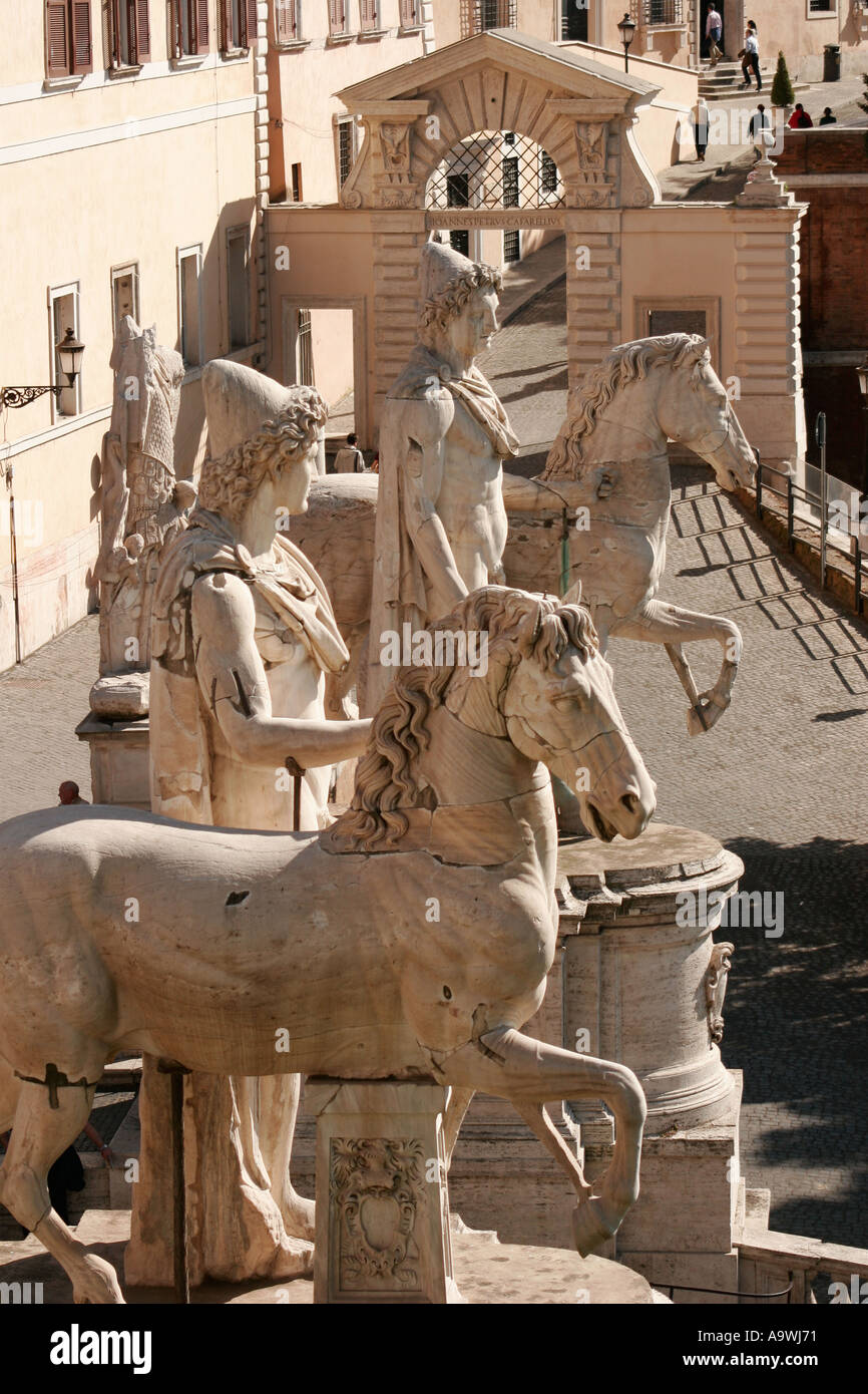 Roman statues at the Capitoline Museums in Rome Italy Stock Photo - Alamy