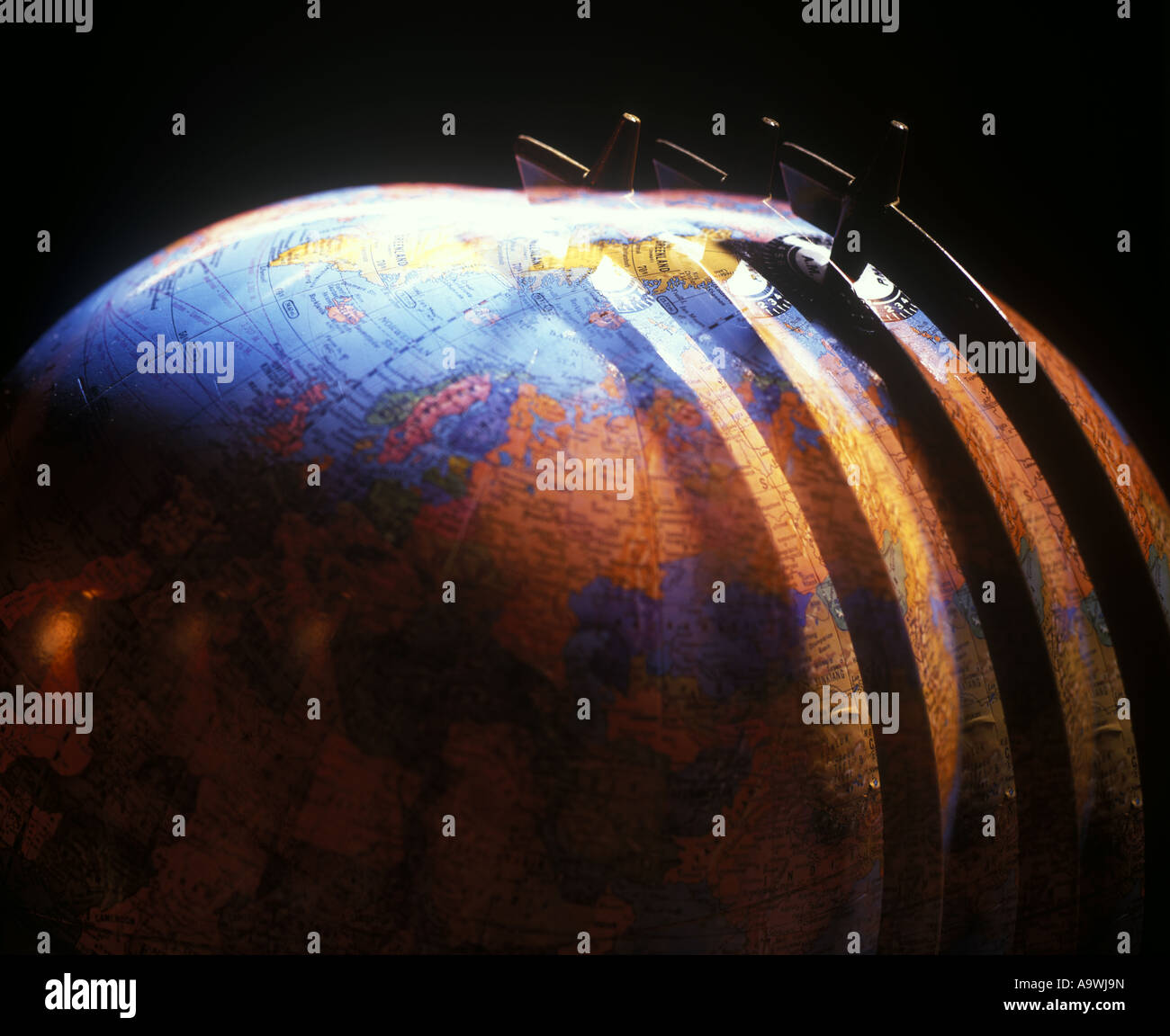 POLITICAL PLANET EARTH GLOBE Stock Photo - Alamy