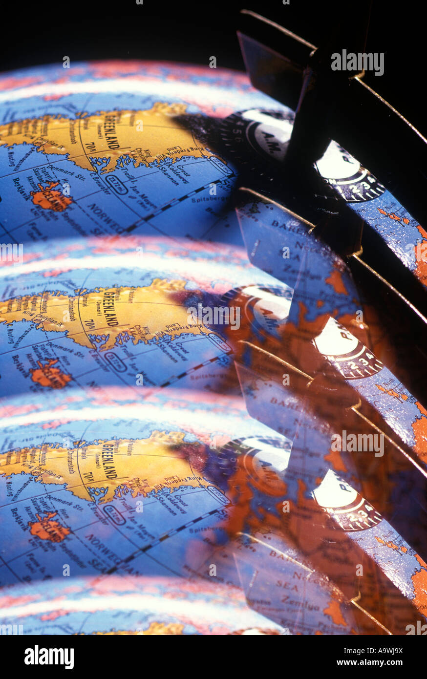 POLITICAL PLANET EARTH GLOBE Stock Photo - Alamy