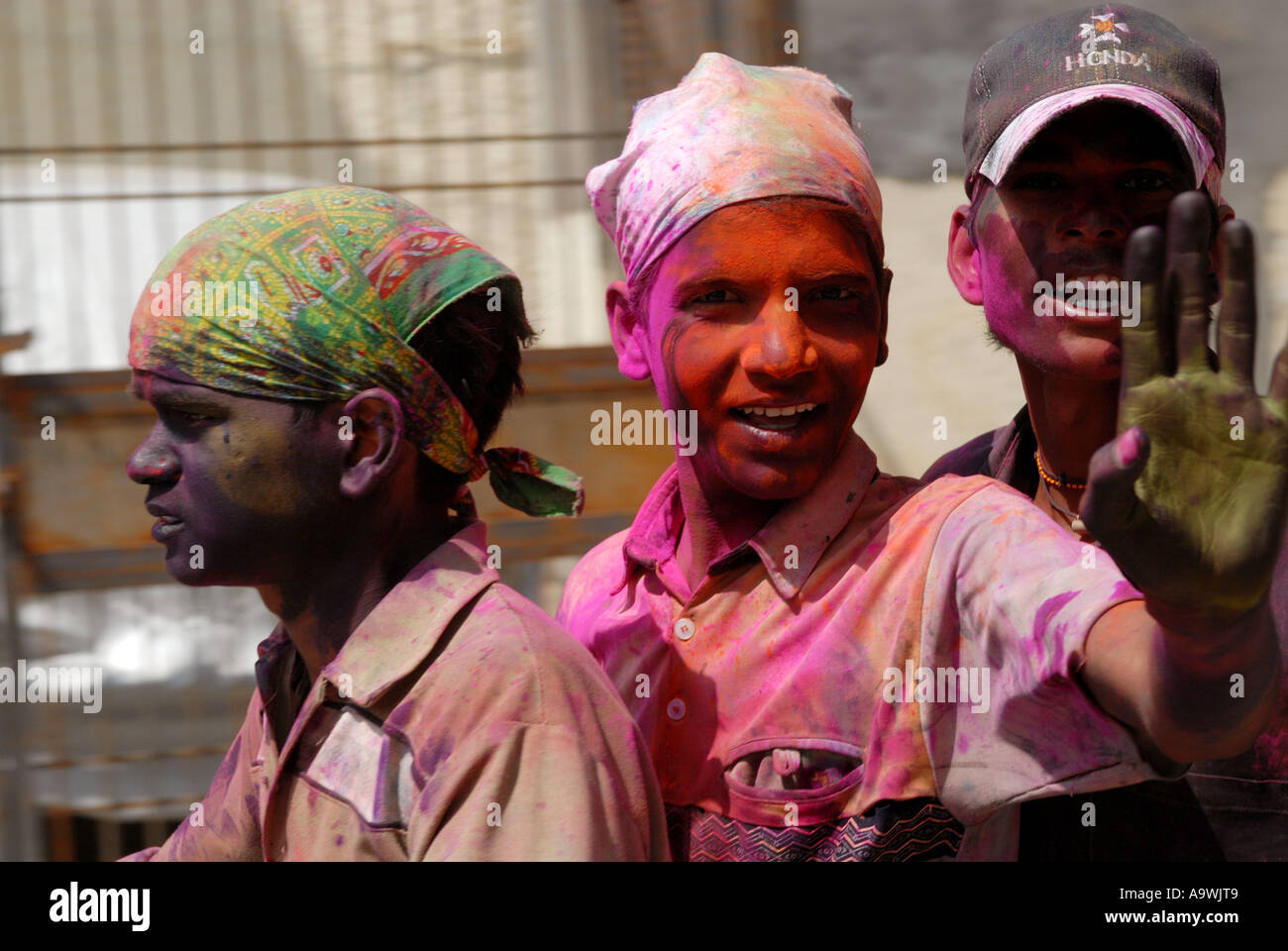 Holi religious Hindu festival where powder paint is thrown over ...