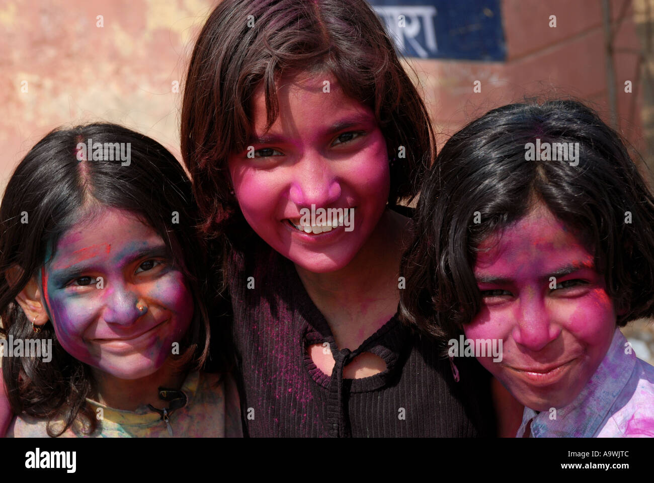 Holi religious Hindu festival where powder paint is thrown over ...