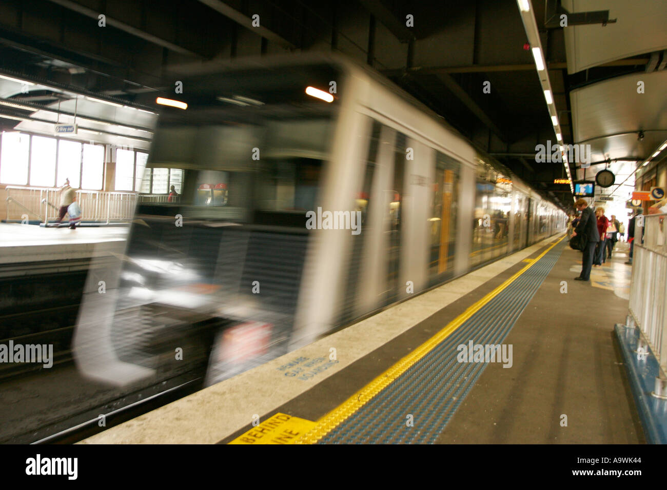 Monorail train station in Sydney Australia Stock Photo - Alamy