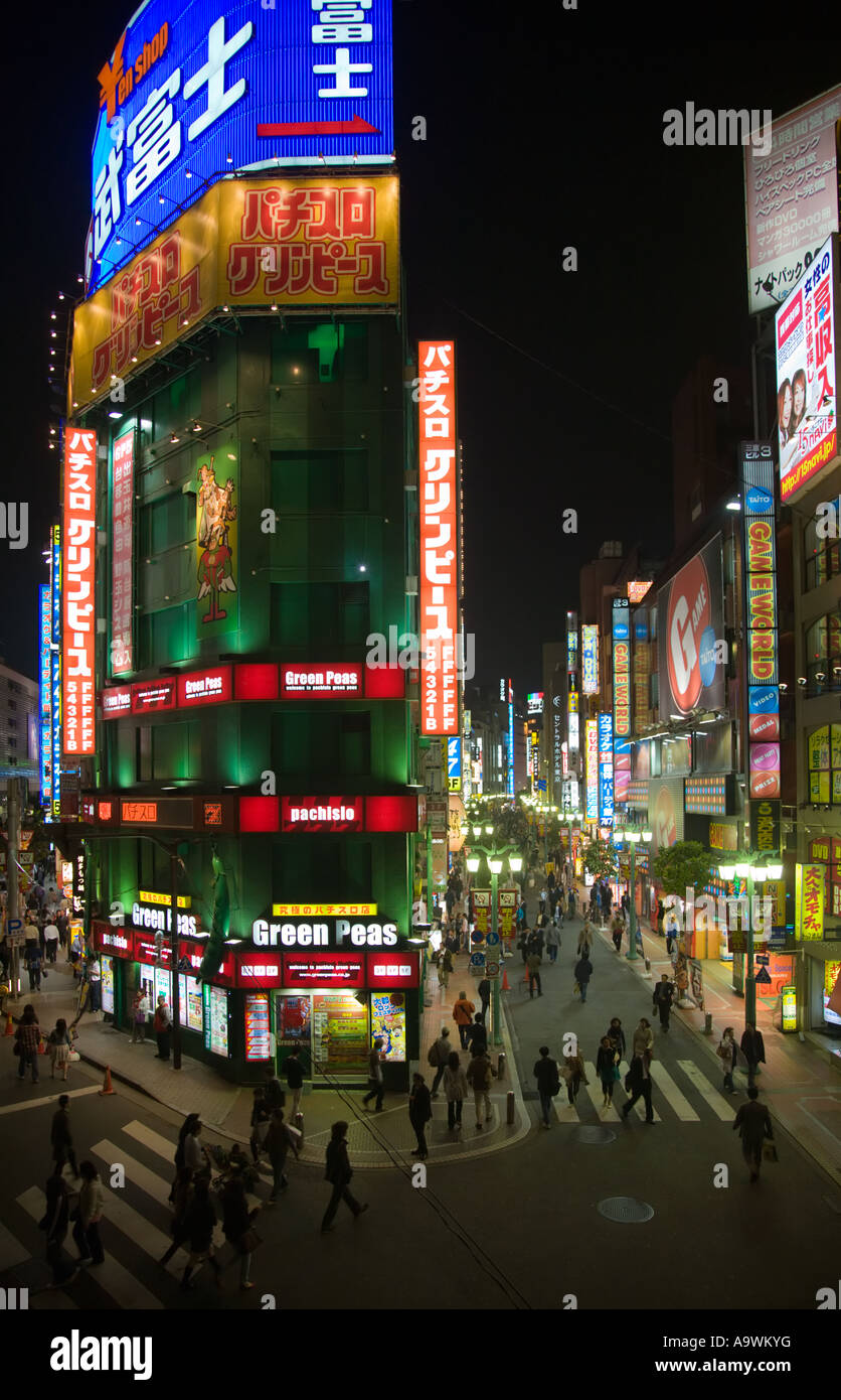 Neon lights in Shinjuku Tokyo Stock Photo - Alamy