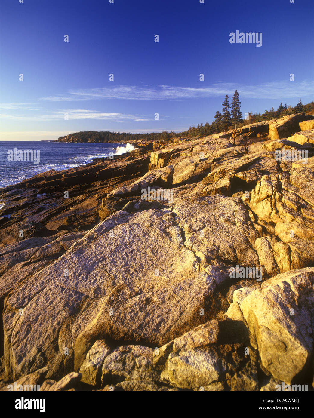 OTTER CLIFFS MONUMENT COVE ACADIA NATIONAL PARK MOUNT DESERT ISLAND ...