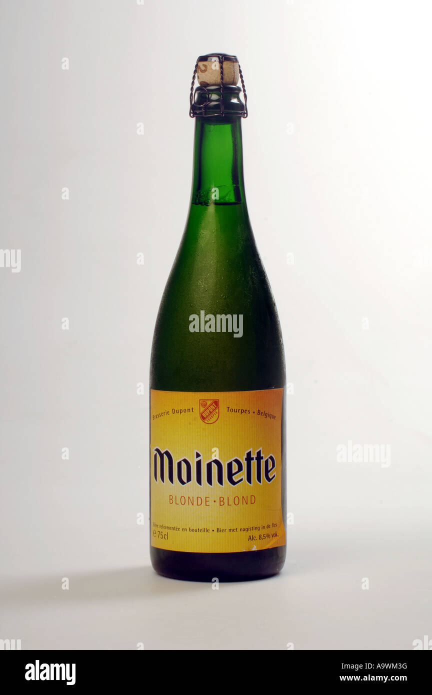 Bottle of Moinette beer Brasserie Dupont Belgium Stock Photo - Alamy