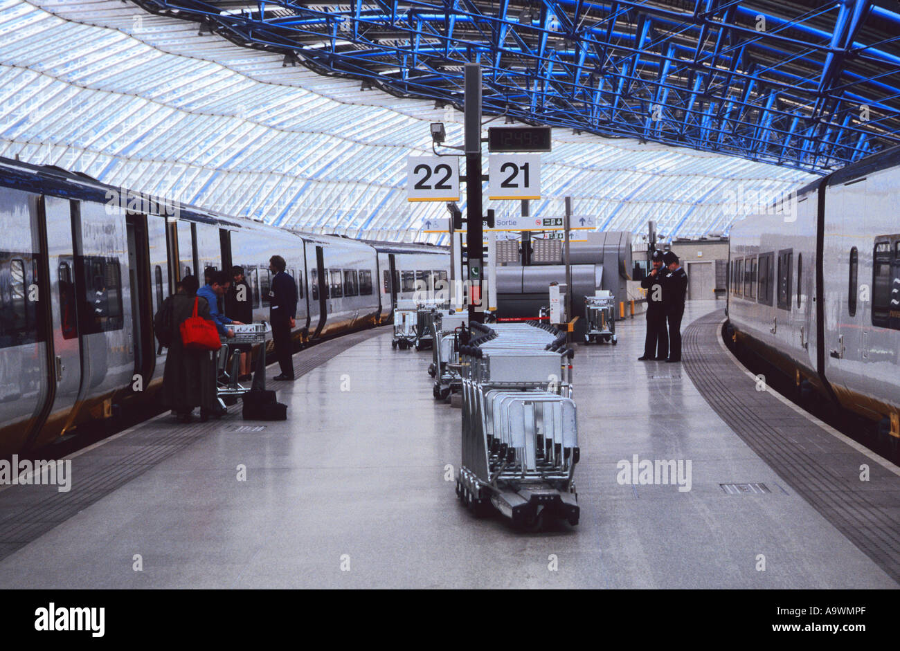 France Paris Gare du Nord Railroad Station High Speed Trains ...