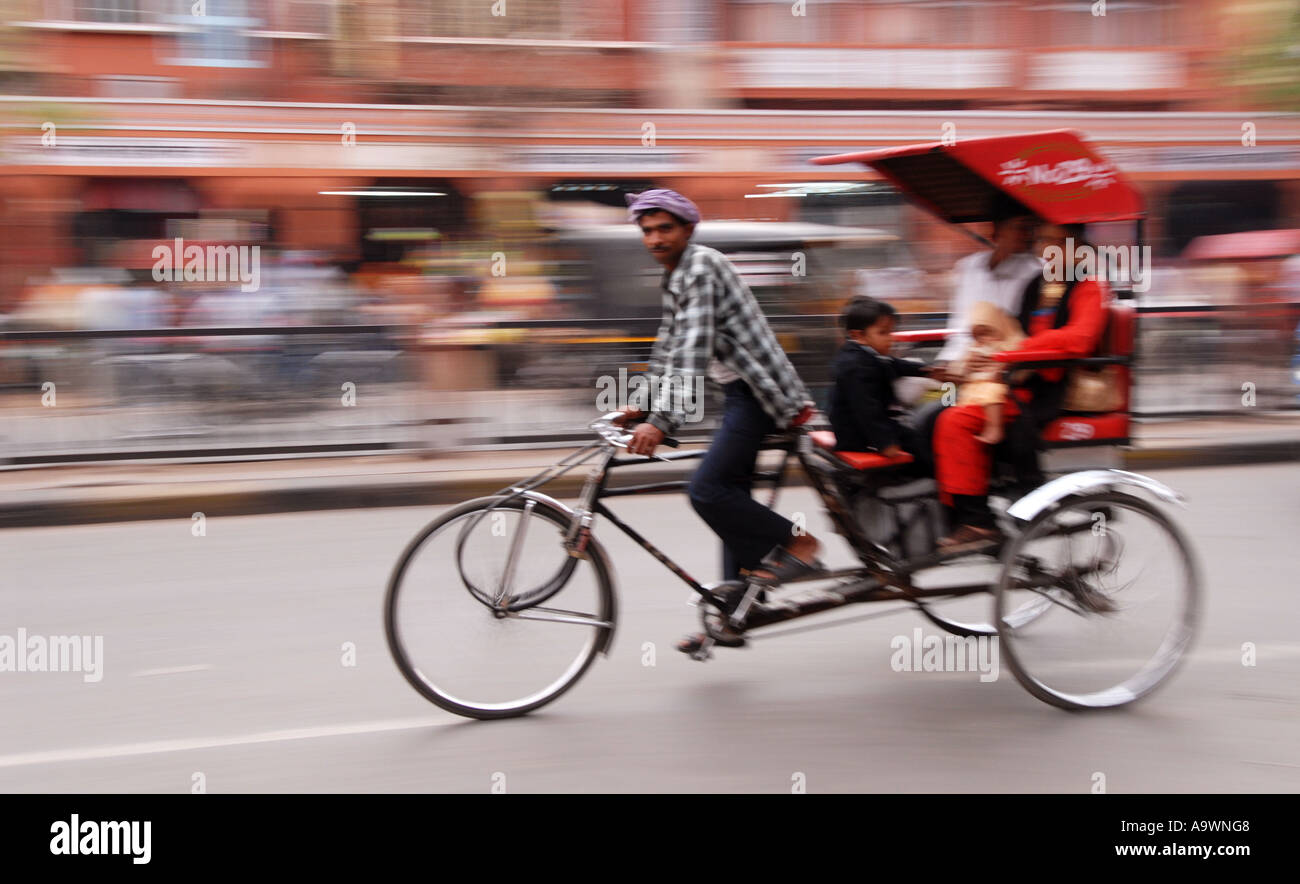 Rickshaw in Jaipur the pink city Rajasthan India Stock Photo - Alamy