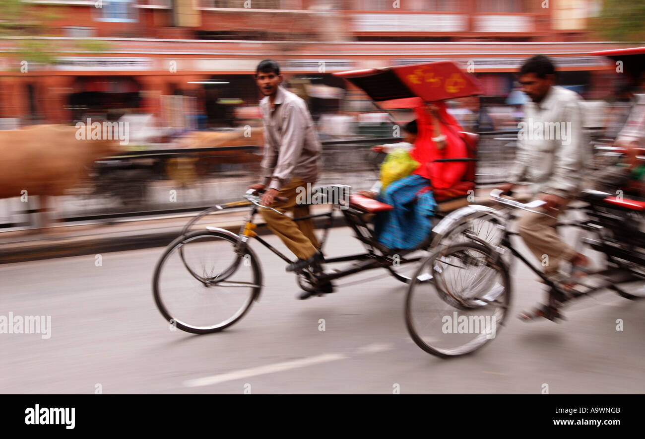 Rickshaw in Jaipur the pink city Rajasthan India Stock Photo - Alamy