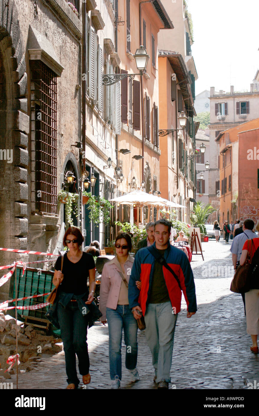 Street scene in Rome Italy Stock Photo - Alamy