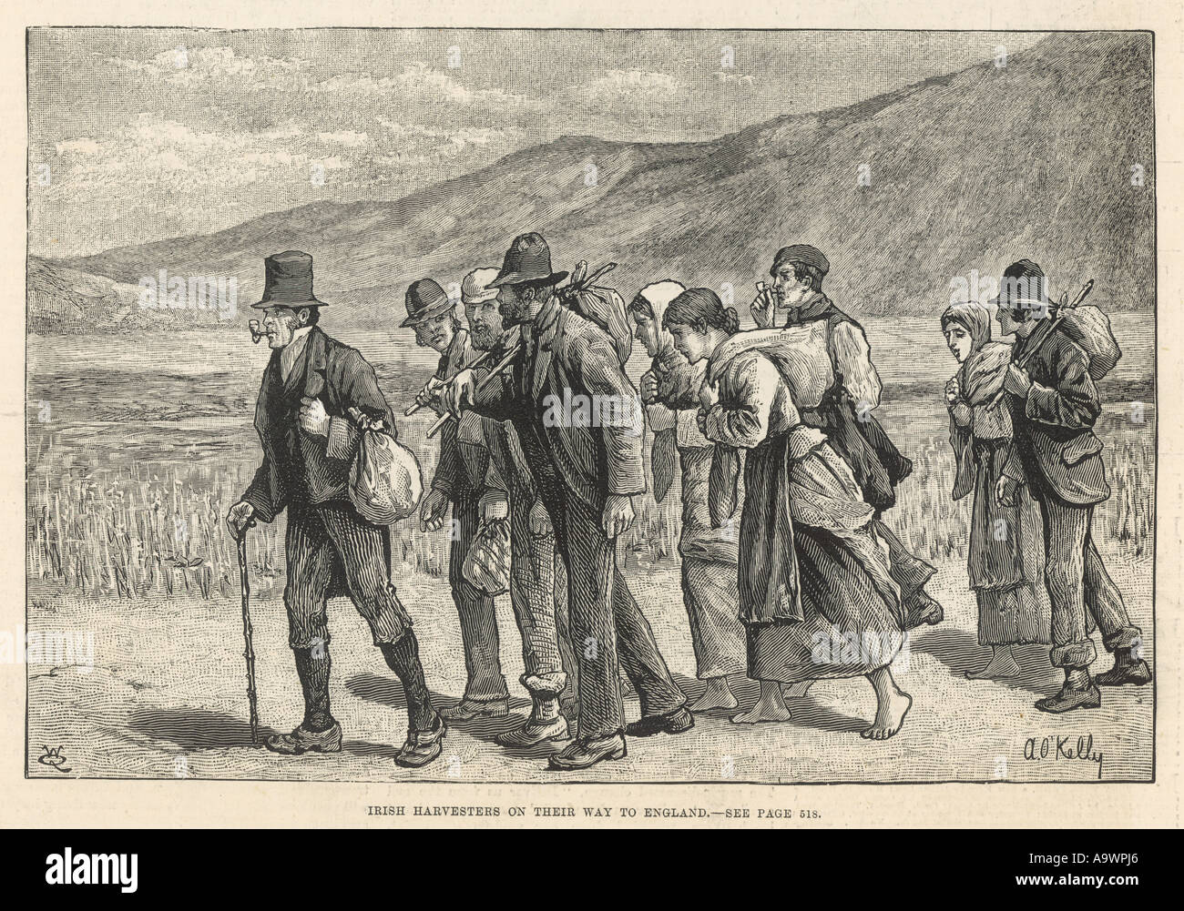 Irish Leave For Work Stock Photo - Alamy